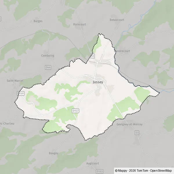 Map Jussey: map of Jussey (70500) and practical information