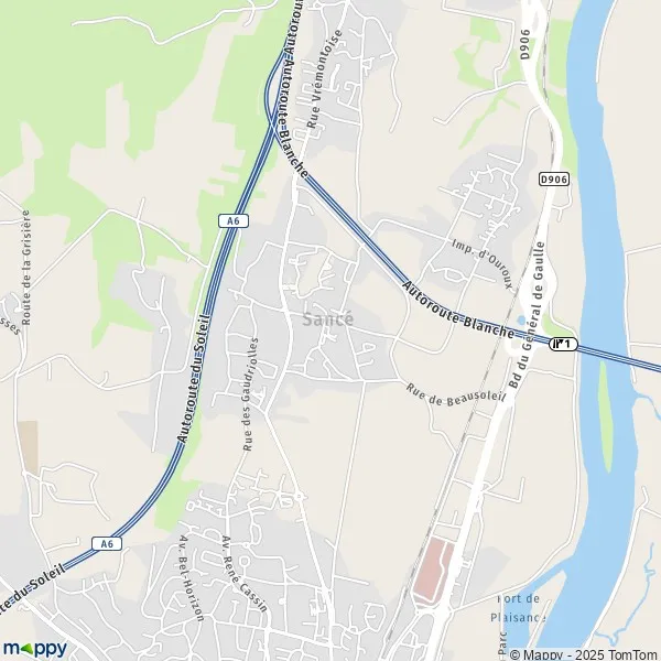 Map Sancé: map of Sancé (71000) and practical information