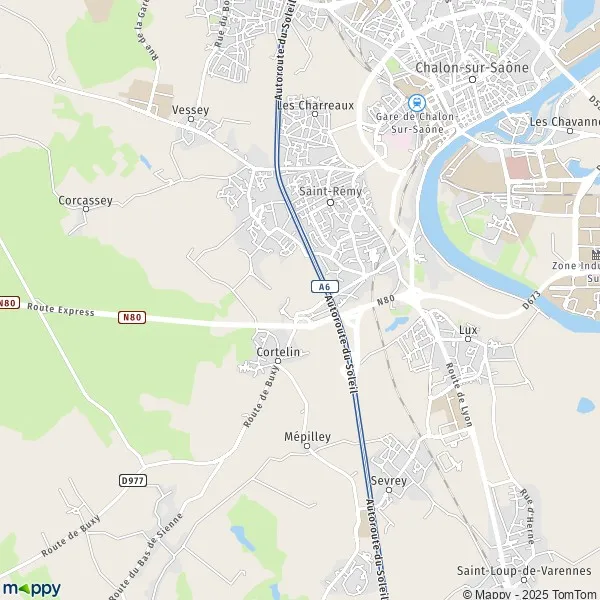 Map Saint-Rémy: map of Saint-Rémy (71100) and practical information