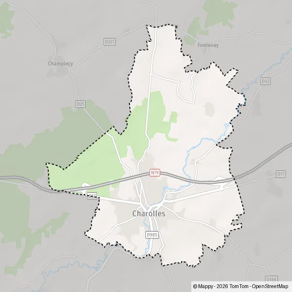 Map Charolles: map of Charolles (71120) and practical information