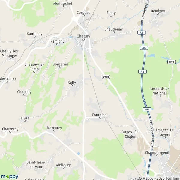 Map Rully: map of Rully (71150) and practical information