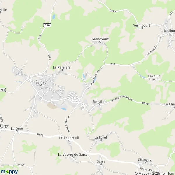 Map Le Curie: map of Le Curie (71360) and practical information