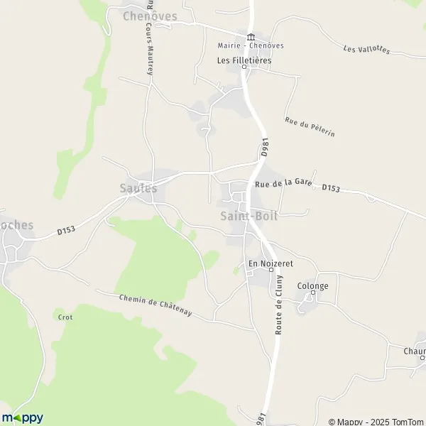 Map Saules: map of Saules (71390) and practical information