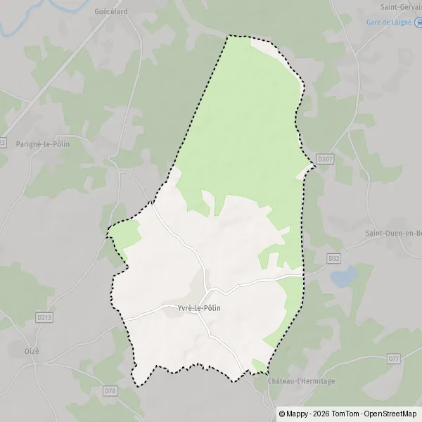 Map Yvré-le-Pôlin: map of Yvré-le-Pôlin (72330) and practical information