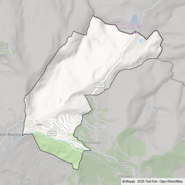 Map Séez: map of Séez (73700) and practical information