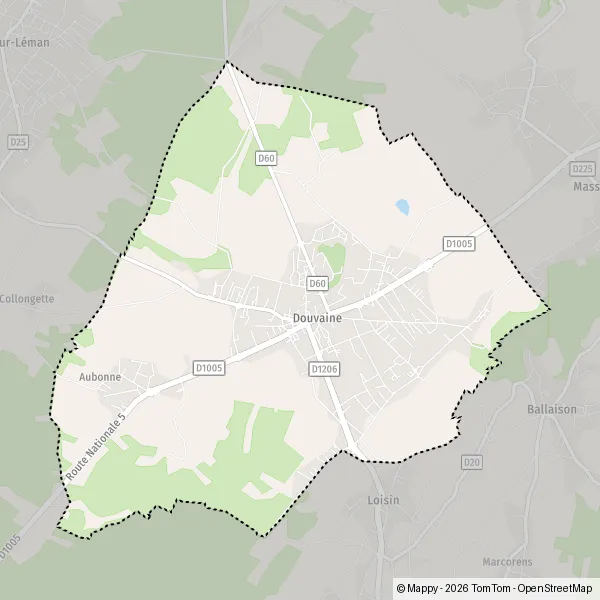 Map Douvaine: map of Douvaine (74140) and practical information