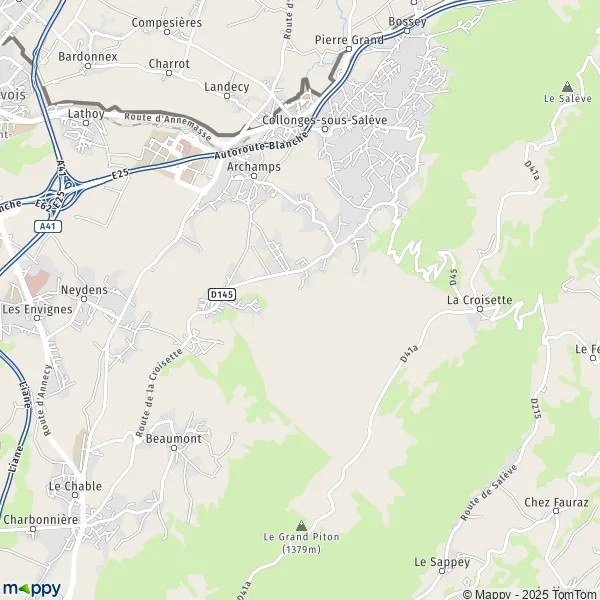 Map Archamps: map of Archamps (74160) and practical information