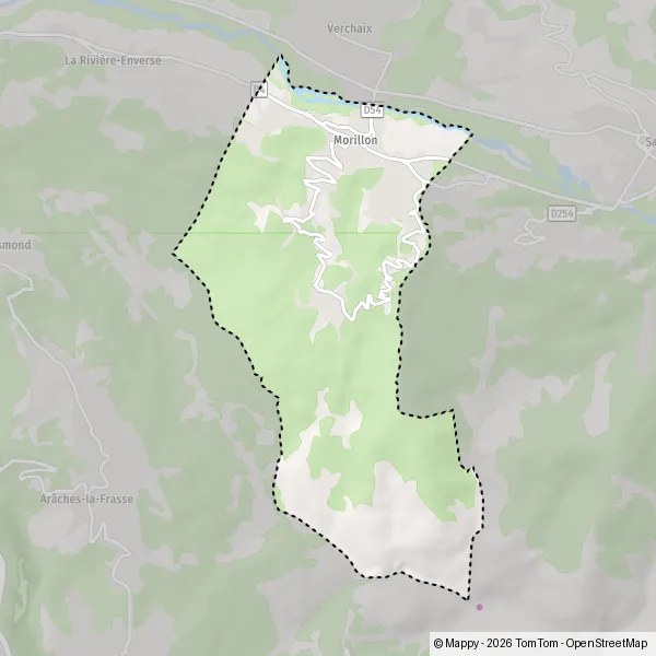 Map Morillon: map of Morillon (74440) and practical information