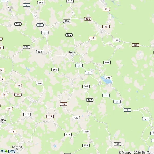 Map Kose vald: map of Kose vald (75000) and practical information