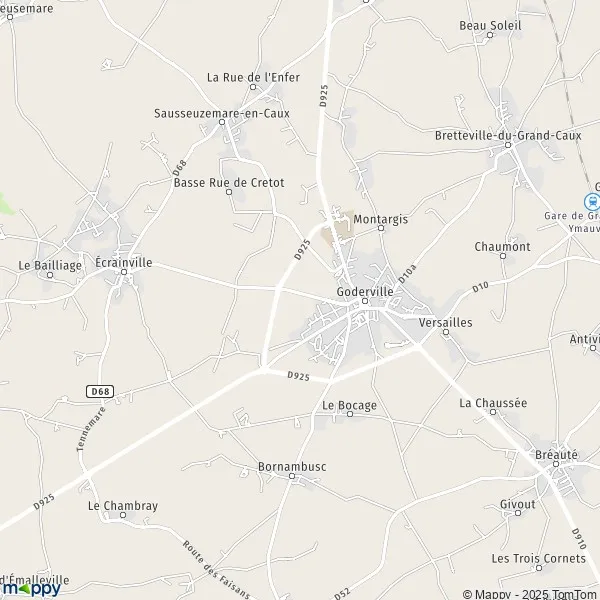 Map Goderville: map of Goderville (76110) and practical information