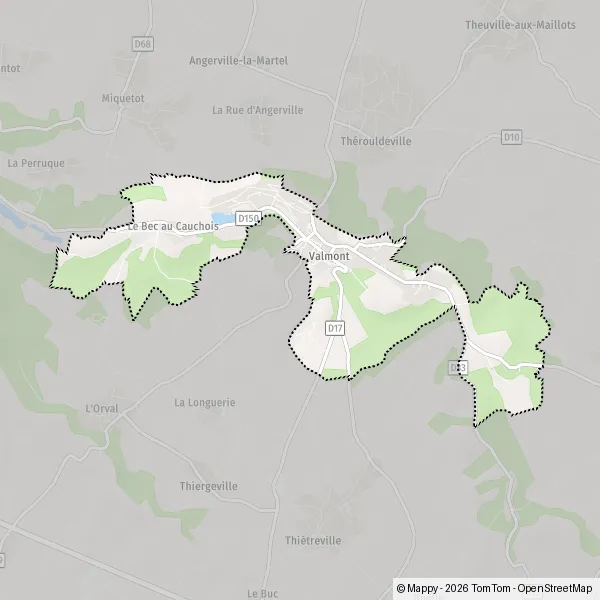 Map Valmont: map of Valmont (76540) and practical information