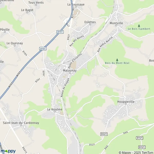 Map Malaunay: map of Malaunay (76770) and practical information