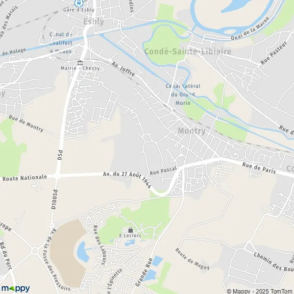 Map Montry: map of Montry (77450) and practical information