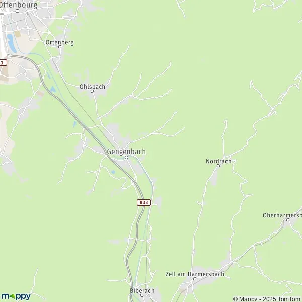 Map Gengenbach: map of Gengenbach (77723) and practical information