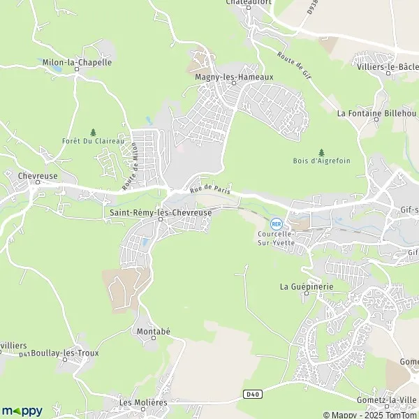 Map Saint-Rémy-lès-Chevreuse: map of Saint-Rémy-lès-Chevreuse (78470 ...