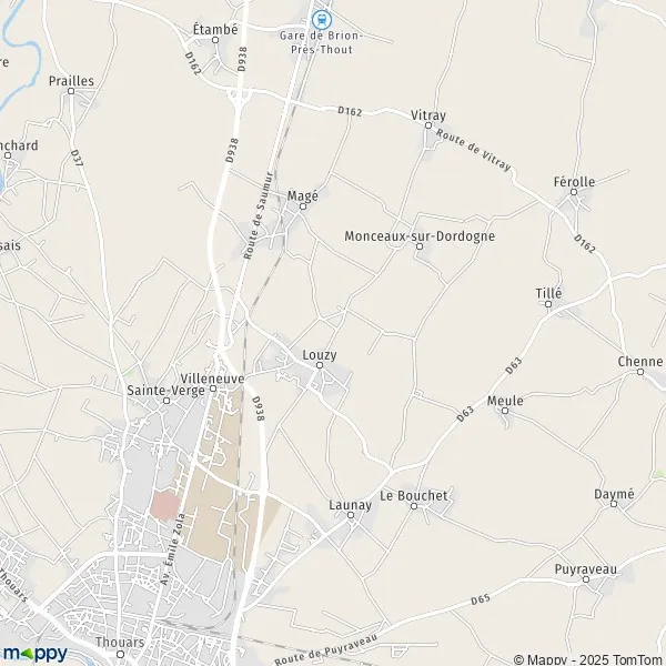 Map Louzy: map of Louzy (79100) and practical information