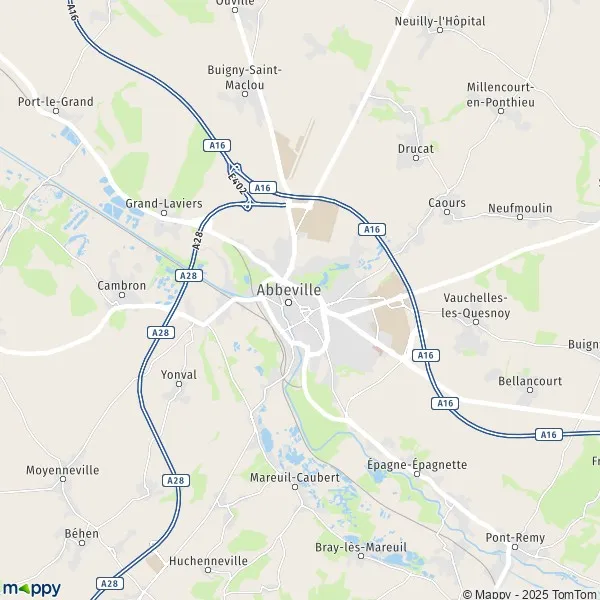 Map Abbeville: map of Abbeville (80100) and practical information