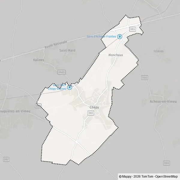 Map Chépy: map of Chépy (80210) and practical information