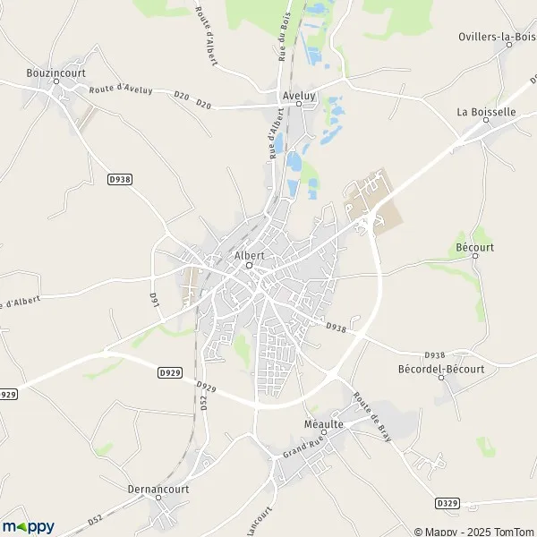 Map Albert: map of Albert (80300) and practical information