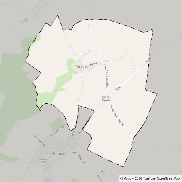 Map Gorges: map of Gorges (80370) and practical information