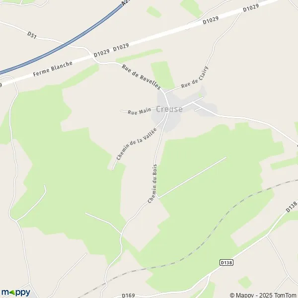 Map Creuse: map of Creuse (80480) and practical information