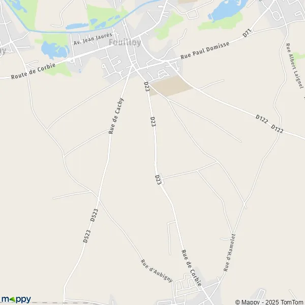 Map Fouilloy: map of Fouilloy (80800) and practical information