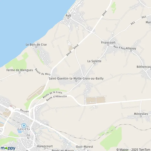 Map Saint-Quentin-la-Motte-Croix-au-Bailly: map of Saint-Quentin-la ...