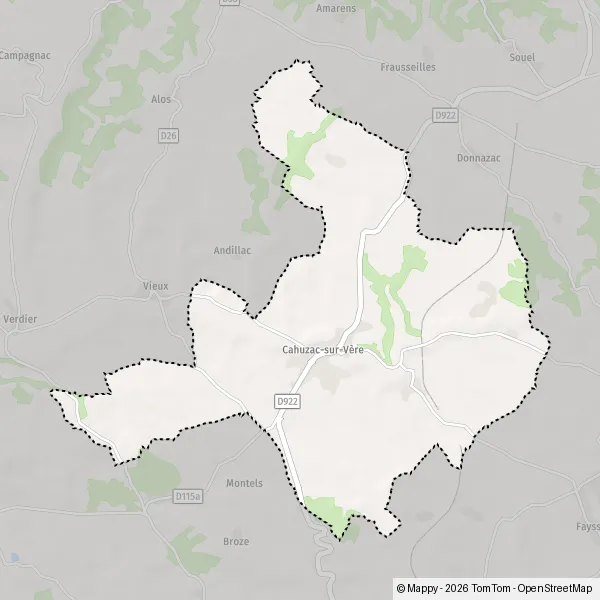 Map Cahuzac-sur-Vère: map of Cahuzac-sur-Vère (81140) and practical ...