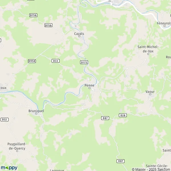 Map Penne: map of Penne (81140) and practical information