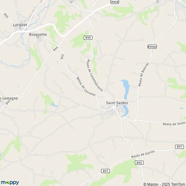 Map Saint-Sardos: map of Saint-Sardos (82600) and practical information