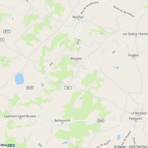 Map Beaupuy: map of Beaupuy (82600) and practical information