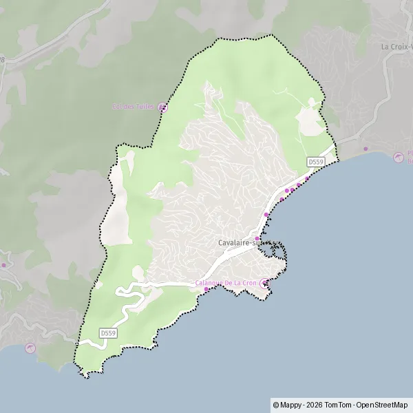 Map Cavalaire-sur-Mer: map of Cavalaire-sur-Mer (83240) and practical ...