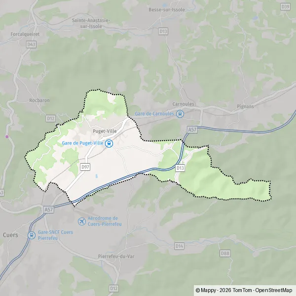Map Puget-Ville: map of Puget-Ville (83390) and practical information