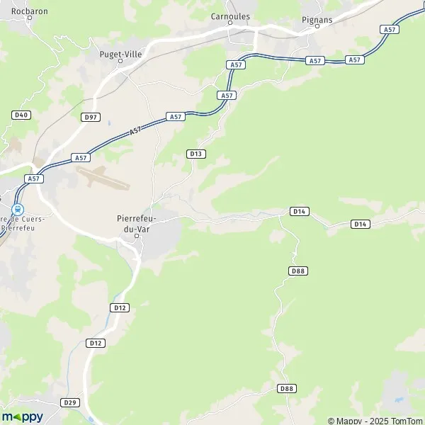 Map Pierrefeu-du-Var: map of Pierrefeu-du-Var (83390) and practical ...