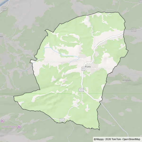 Map Rians: map of Rians (83560) and practical information