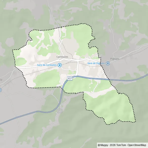 Map Carnoules: map of Carnoules (83660) and practical information