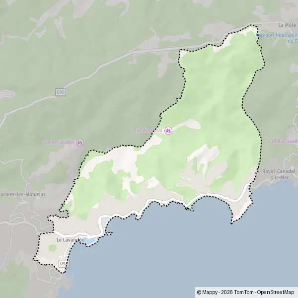 Map Le Lavandou: map of Le Lavandou (83980) and practical information