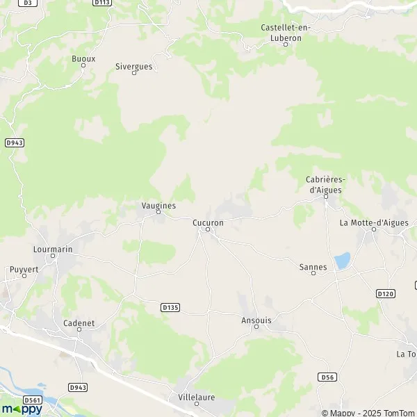 Map Cucuron: map of Cucuron (84160) and practical information