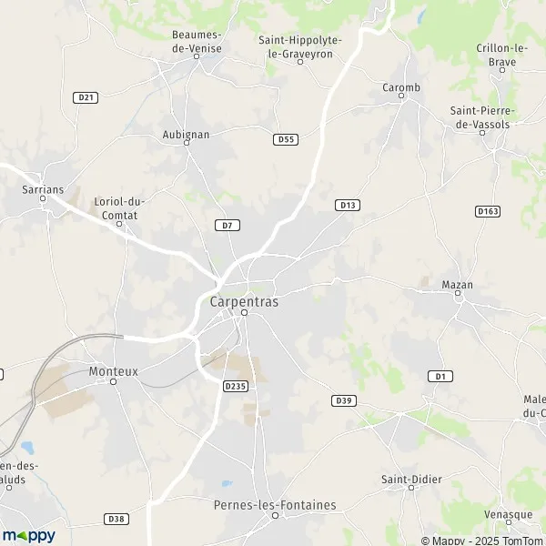 Map Carpentras: map of Carpentras (84200) and practical information