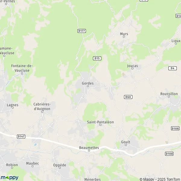 Map Gordes: map of Gordes (84220) and practical information