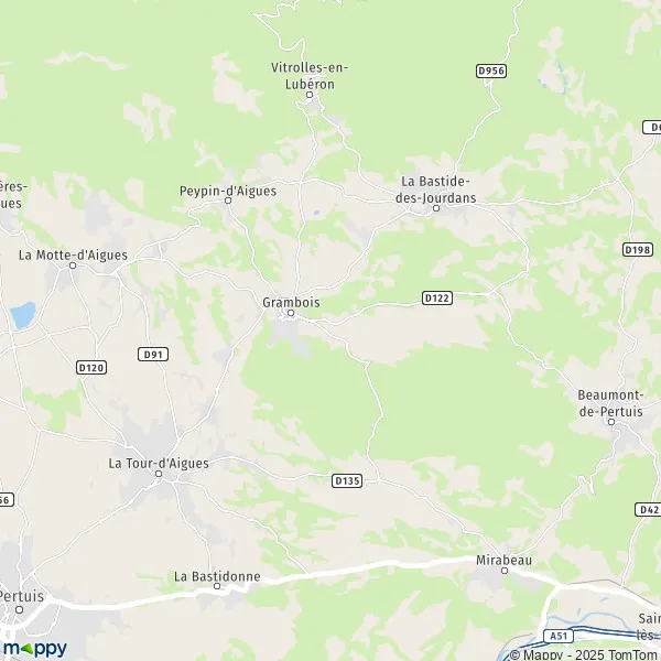 Map Grambois: map of Grambois (84240) and practical information