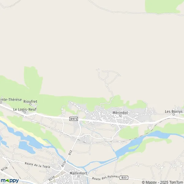 Map Mérindol: map of Mérindol (84360) and practical information