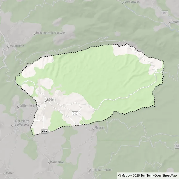 Map Bédoin: map of Bédoin (84410) and practical information
