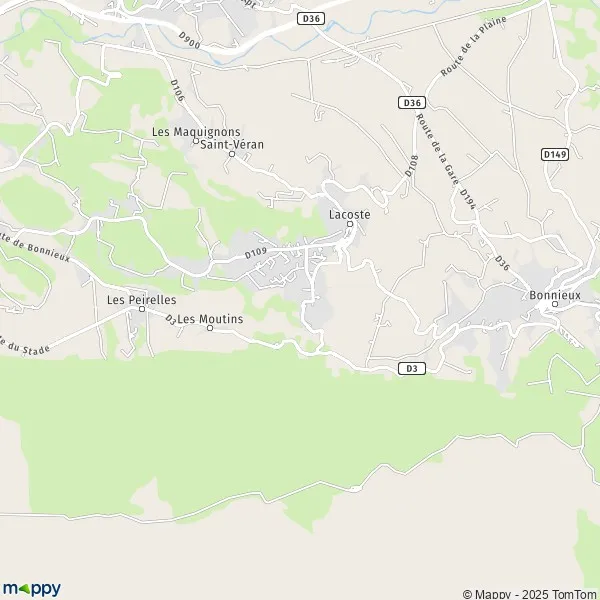 Map Lacoste: map of Lacoste (84480) and practical information