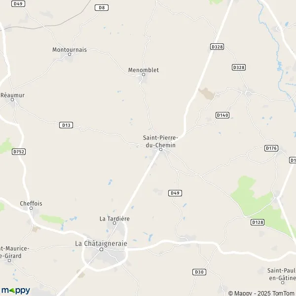 Map Saint-Pierre-du-Chemin: map of Saint-Pierre-du-Chemin (85120) and ...