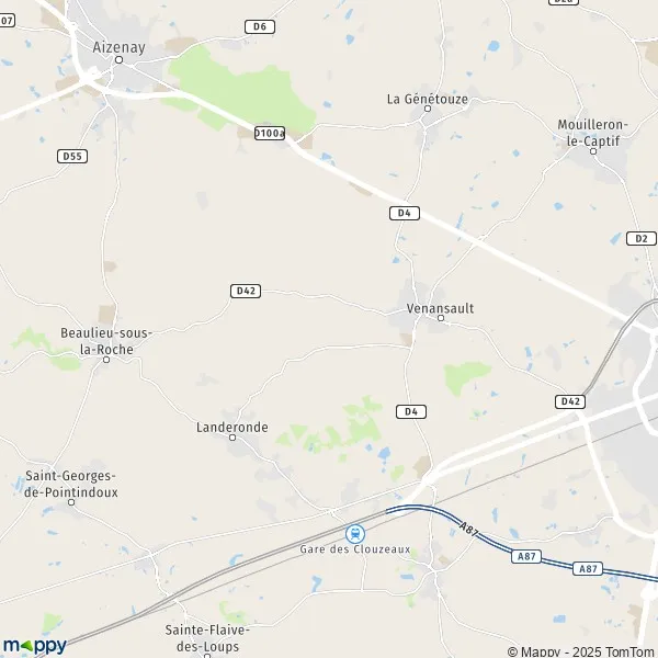 Map Venansault: map of Venansault (85190) and practical information