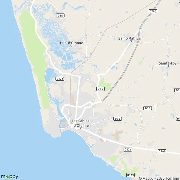 Map Olonne-sur-Mer: map of Olonne-sur-Mer (85340) and practical information