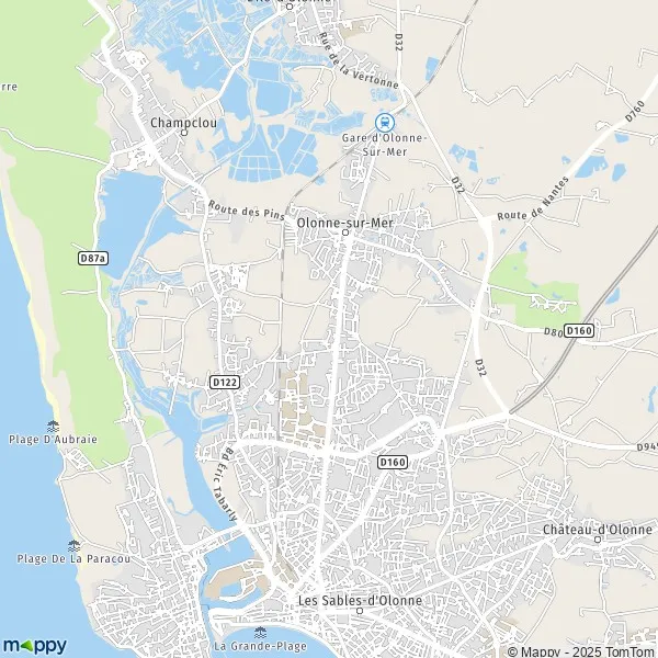 Map Olonne-sur-Mer: map of Olonne-sur-Mer (85340) and practical information