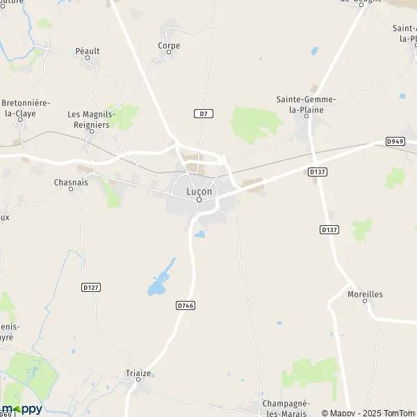 Map Luçon: map of Luçon (85400) and practical information