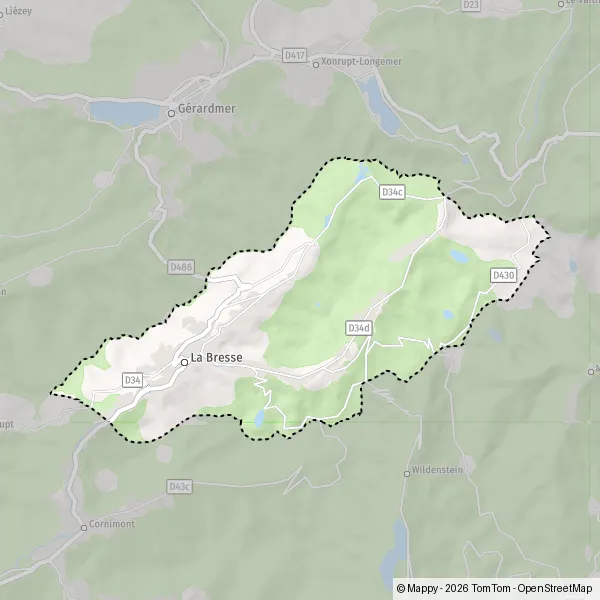Map La Bresse: map of La Bresse (88250) and practical information
